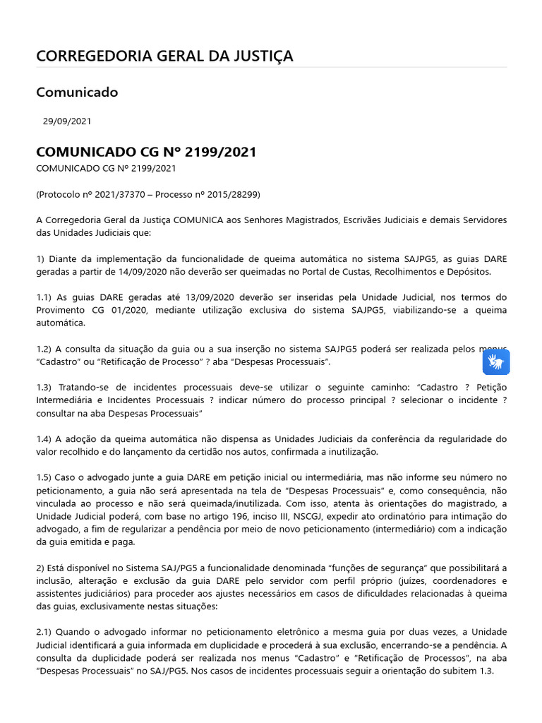 Comunicados 01 | PDF