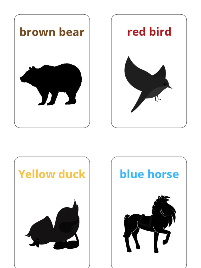 Colorful Animals and Their Names | PDF