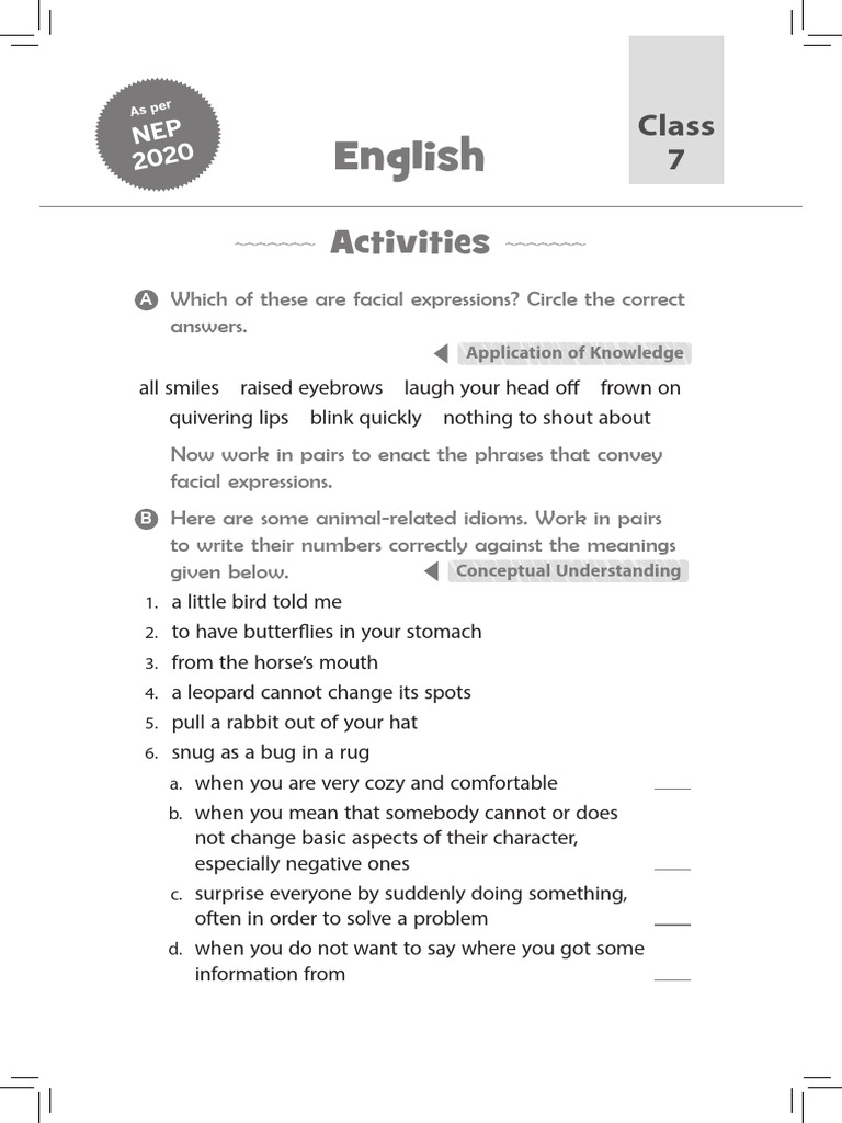 639079832c66c English Activities Booklet Book 7 | PDF