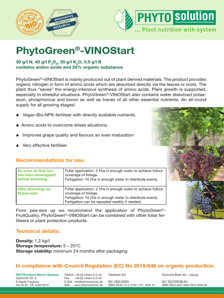 E PhytoGreen VinoStartBio | PDF