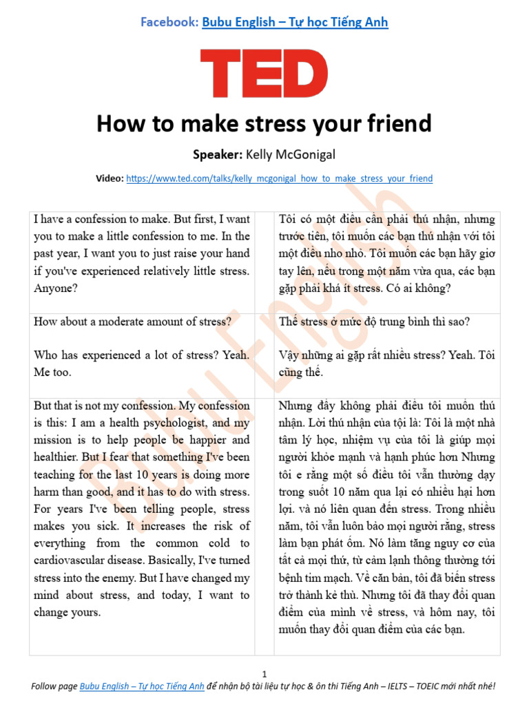 How To Make Stress Your Friend | PDF