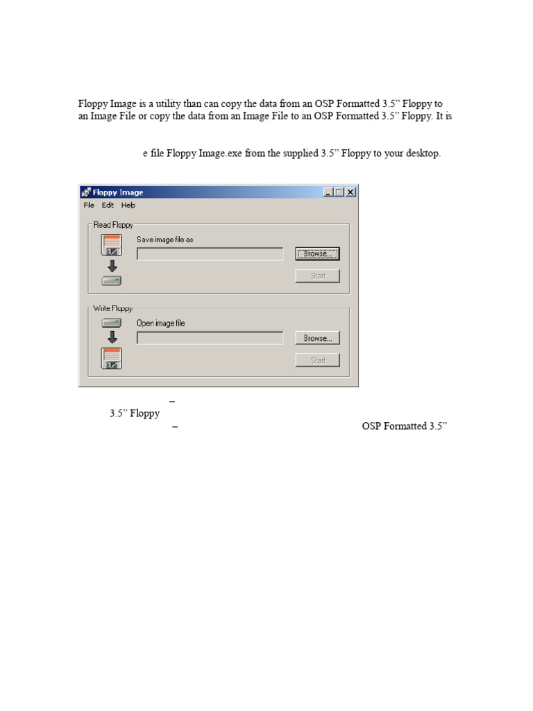 Floppy Image Utility Instructions | PDF