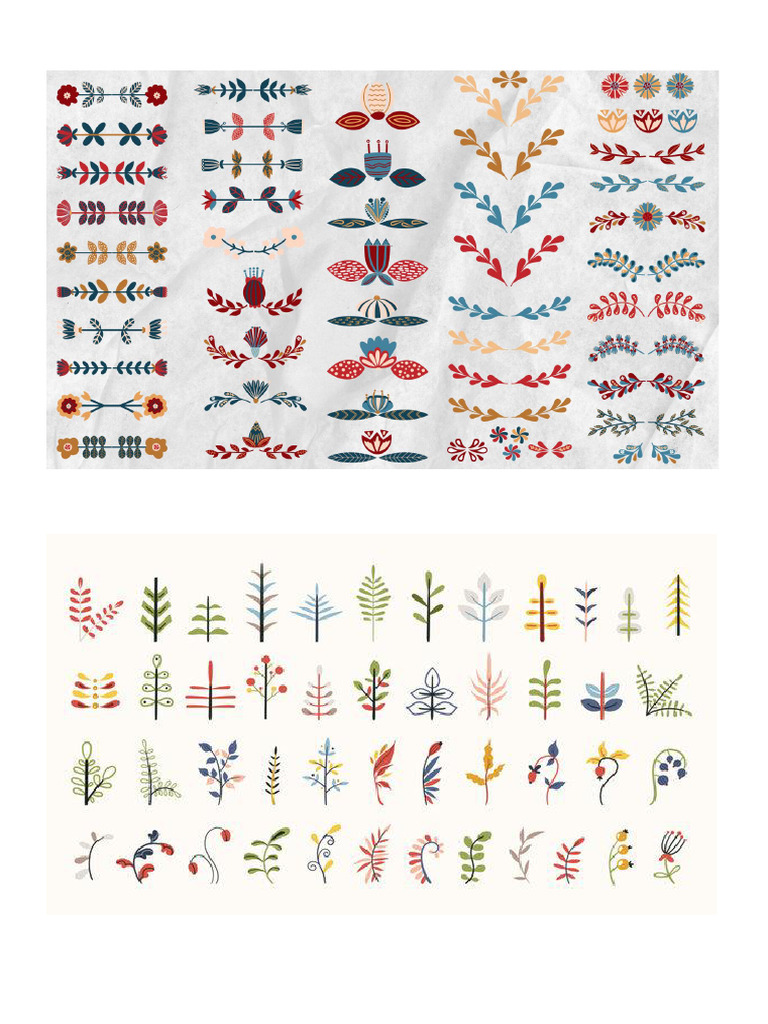 Art - Scandinavian folk art template | PDF