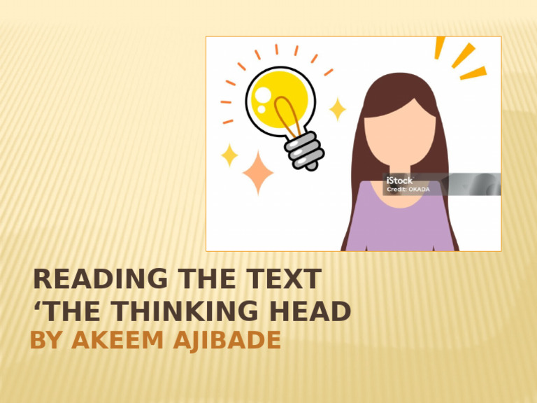 Reading The Text The Thinking Head | PDF