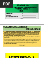 Types of Amabizo in Zulu Language | PDF