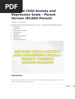 SCARED - Scoring Guide | PDF | Anxiety | Anxiety Disorder