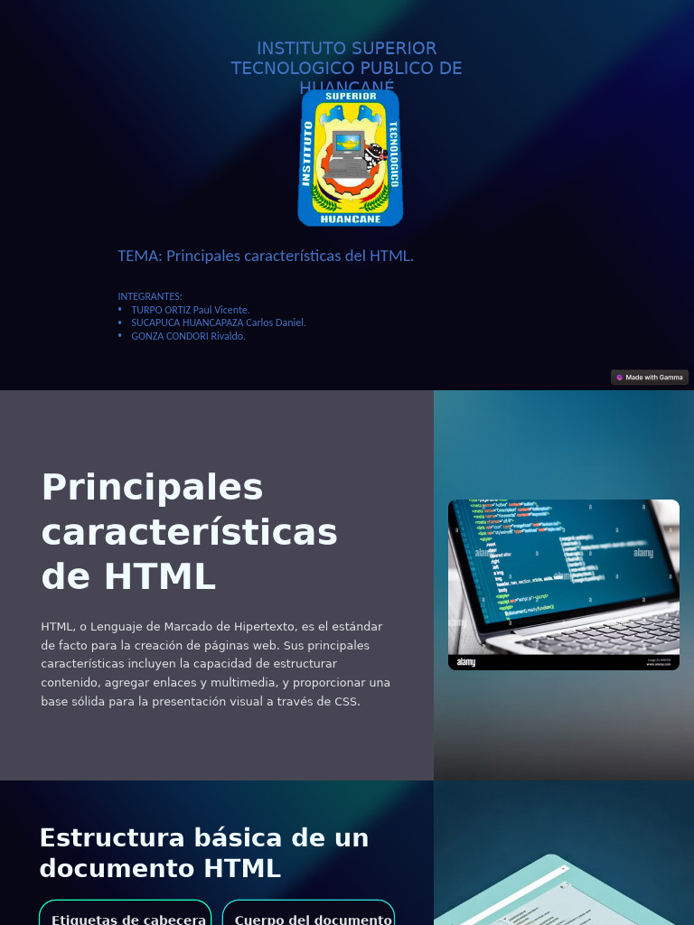 Características Principales del HTML | PDF | HTML | Multimedia
