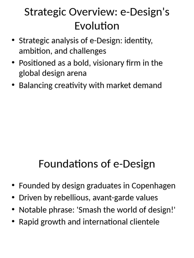 Customized Edesign Strategy Presentation | PDF