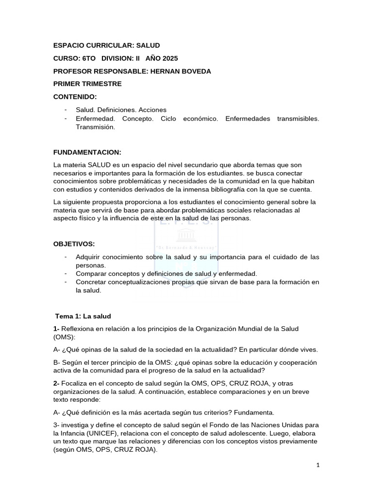 Secuencia 6ii 1er Trimestre y Anexos (1) | PDF | Desempleo | Cuidado de ...