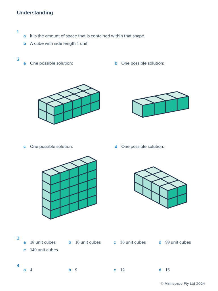 Volume Calculation for Cubes | PDF