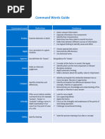 Command Words | PDF
