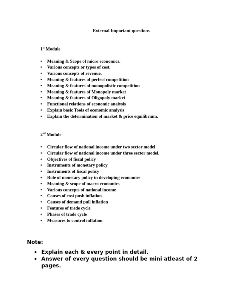 Explain Each & Every Point in Detail. Answer of Every Question Should ...