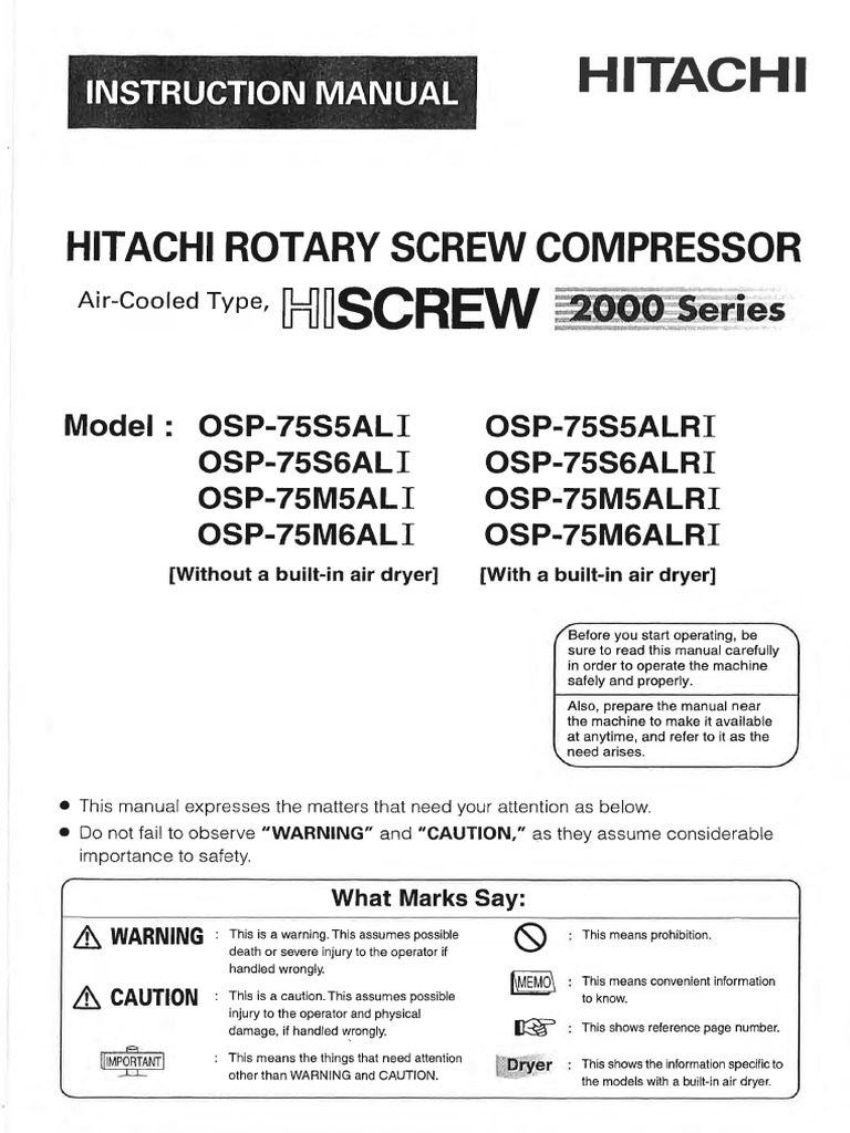 Osp-75s5ali - Intruction Manual | PDF