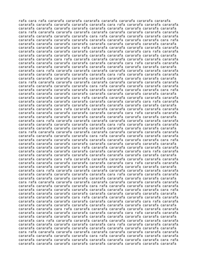 Rafa Cara | PDF