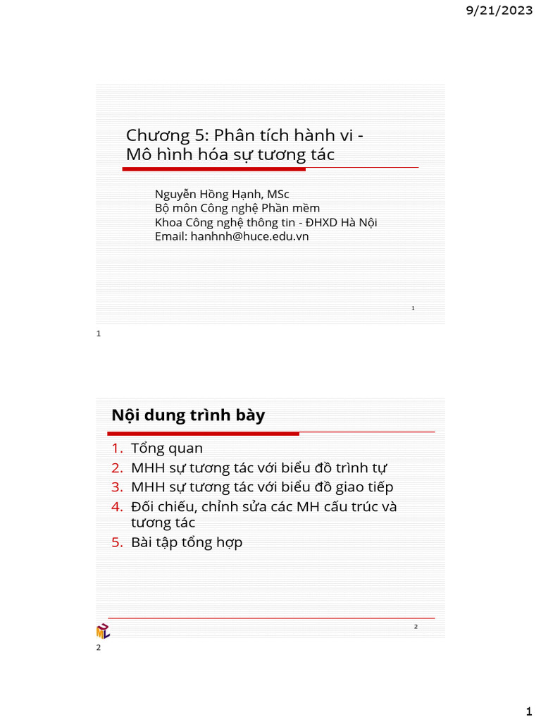 Ch05 1 PhanTichHanhVi Hanhnh 2023 | PDF