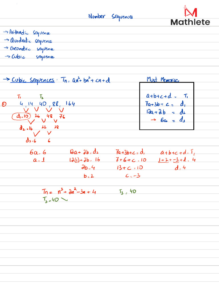 Cubic Sequences | PDF
