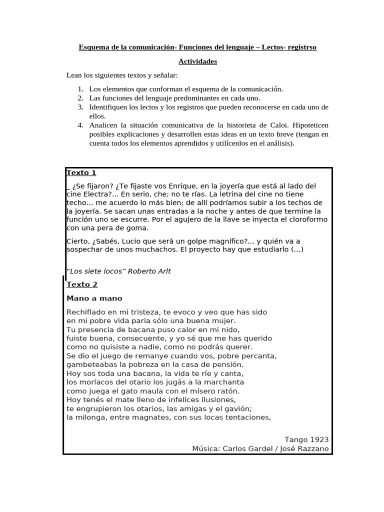 Actividades Semiología Myj | PDF | Comunicación | Comunicación humana