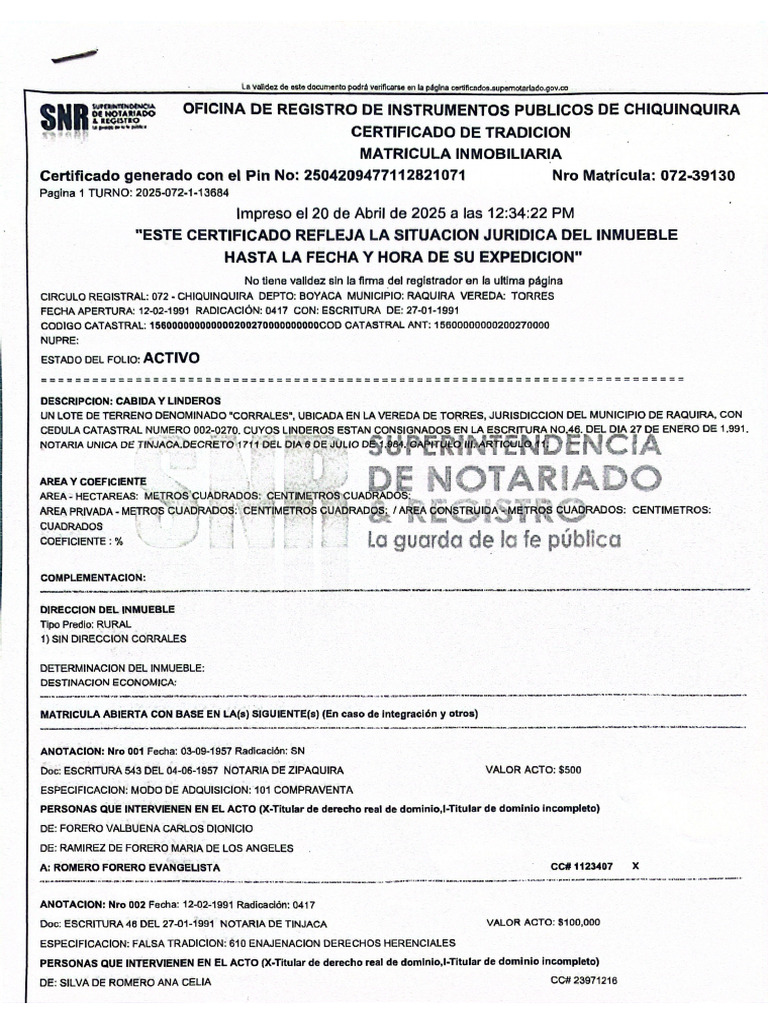 Documentos para Solicitud de Visita Enel Codensa | PDF