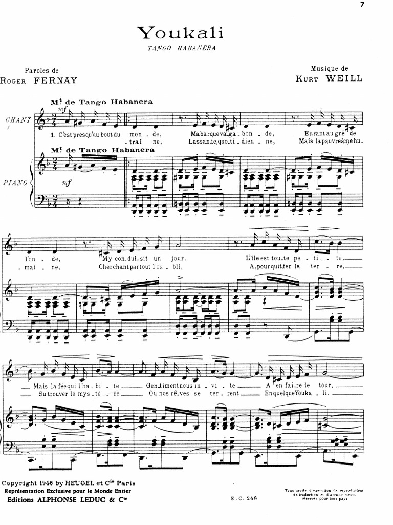 Youkali Versionoriginale | PDF