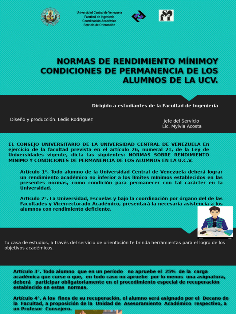 Normas de Rendimiento y Permanencia | PDF
