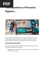 Health and Hygiene Project With Images | PDF