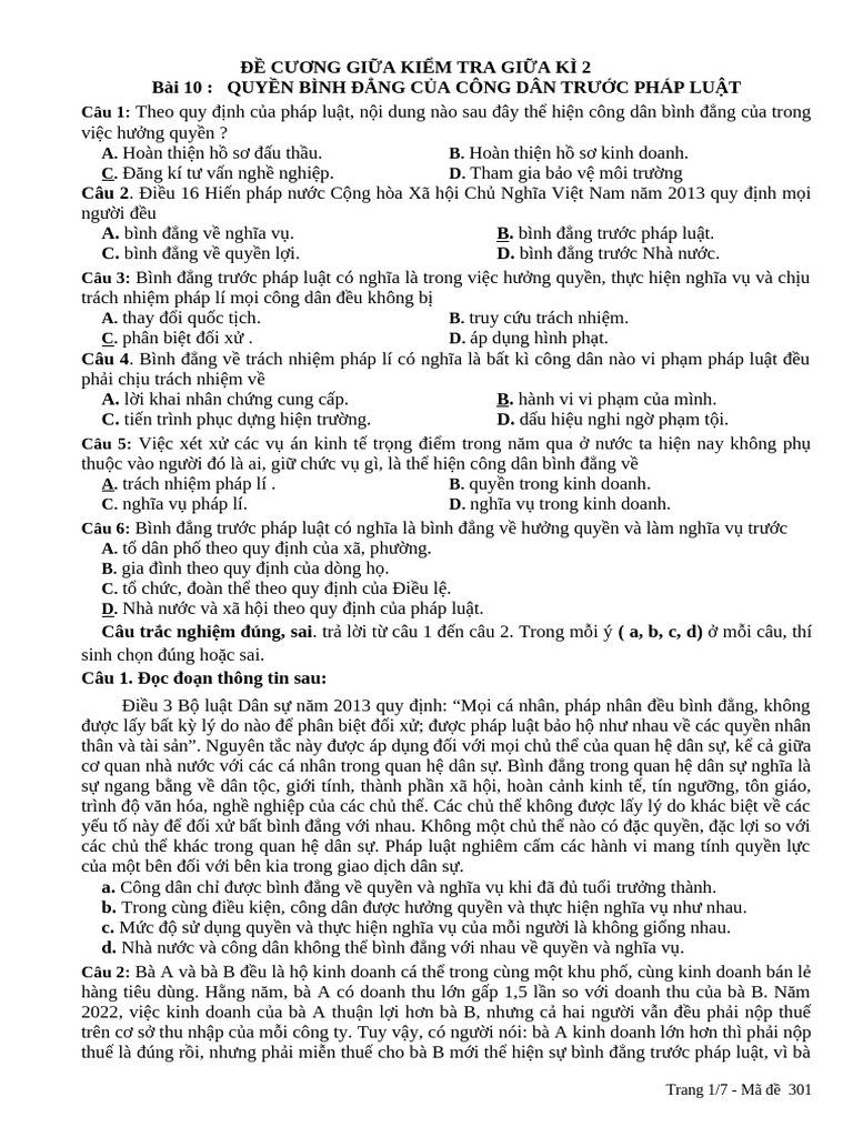 Bản sao đề cương giữa kỳ 2 codapan | PDF