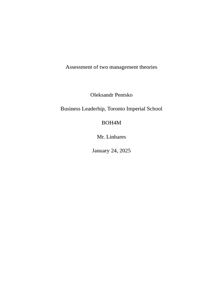 Comparing Contingency and Systems Theories | PDF | Systems Theory | System