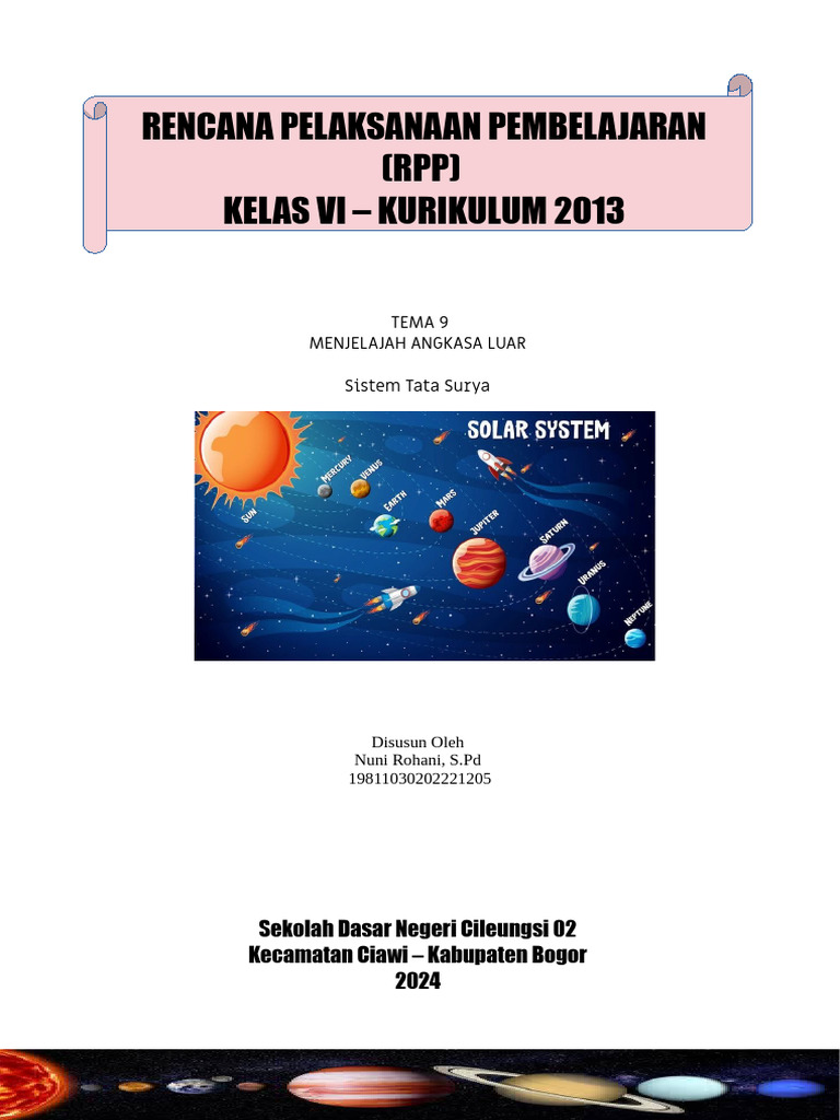 Modul Ajar Ilmu Pengetahuan Alam Dan Sosial (IPAS) - Sistem Tata Surya - Fase C | PDF