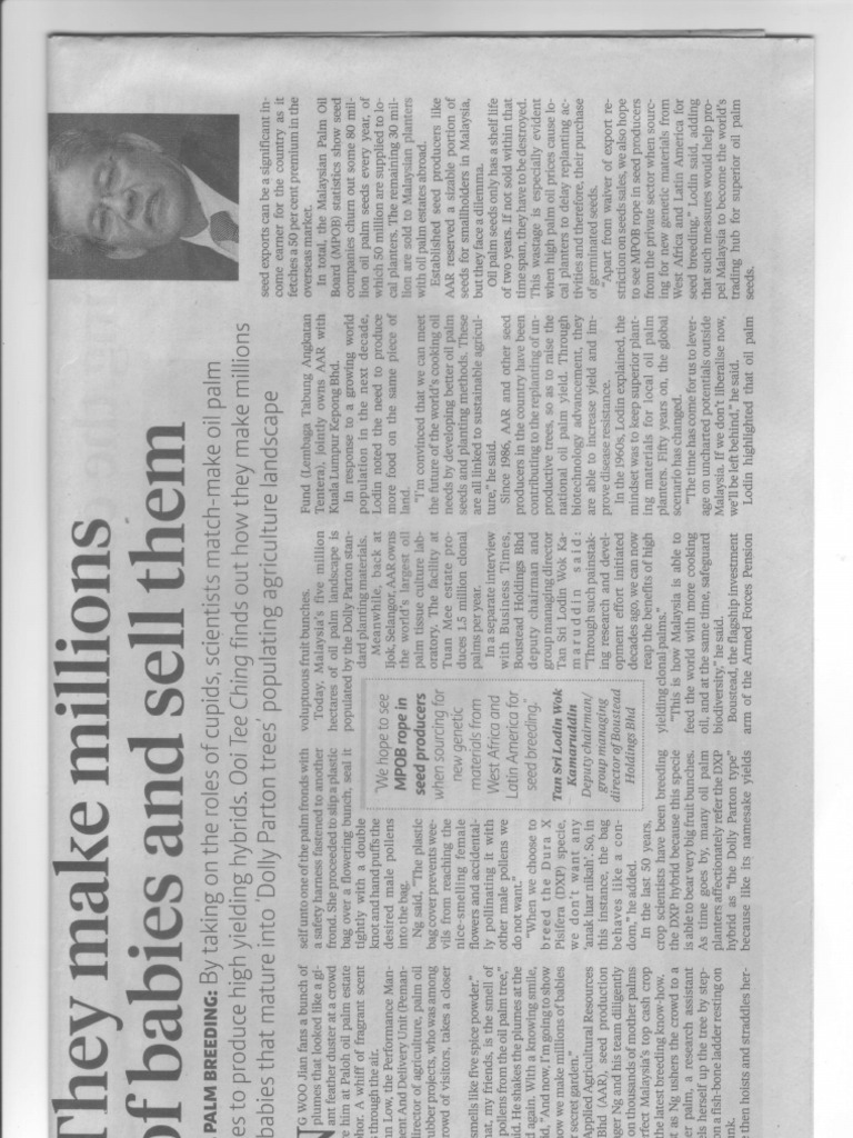 Biotech Oil Palm | PDF