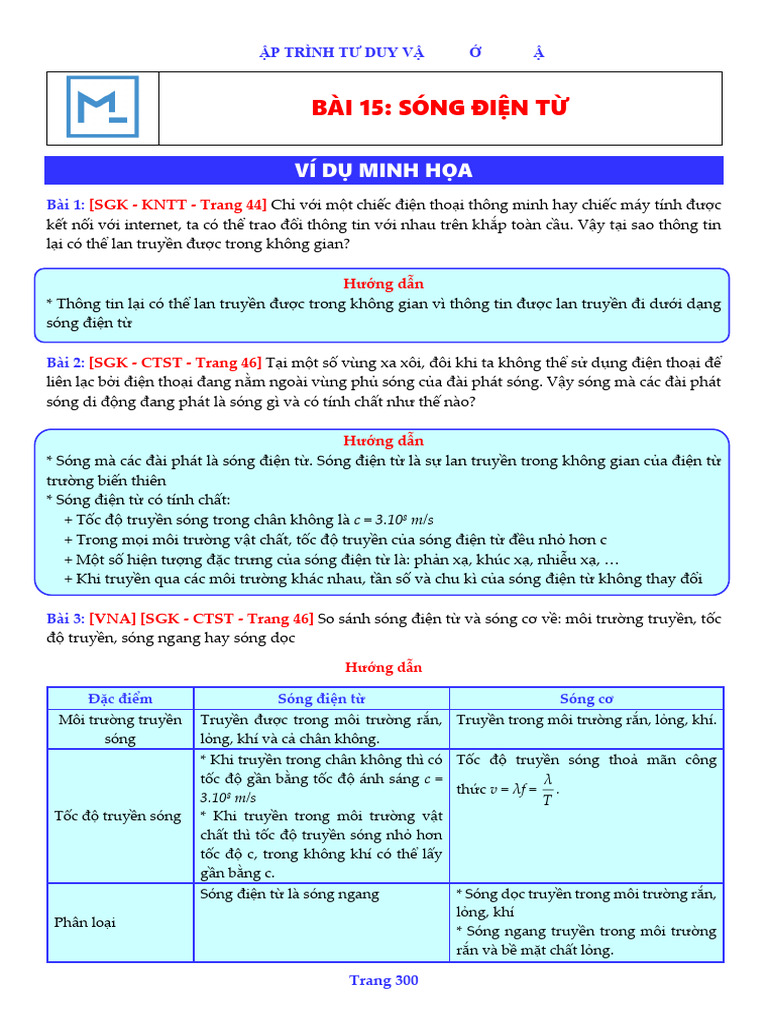 Sóng Điện Từ: Ví D Minh H A | PDF