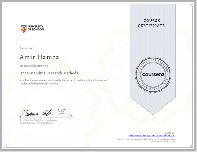 Coursera - Understanding Research Methods | PDF