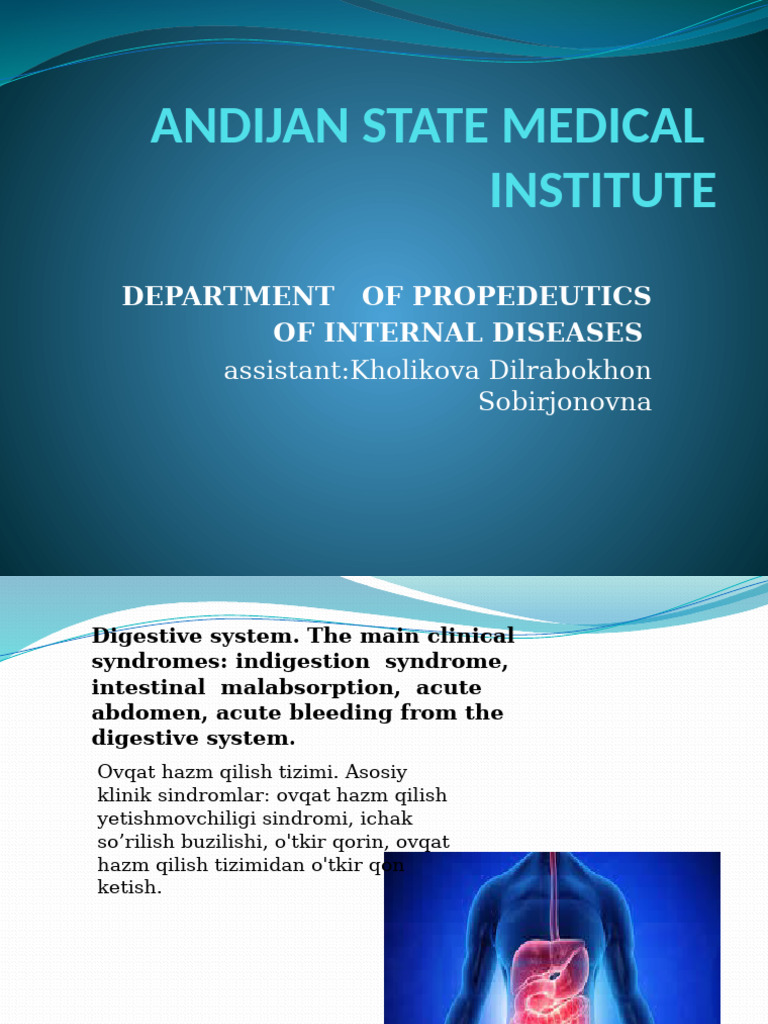 Digestive Disorders Overview | PDF | Pancreas | Indigestion