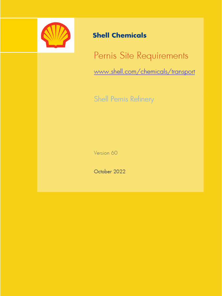 Pernis Refinery Site Requirements Guide | PDF | Identity Document
