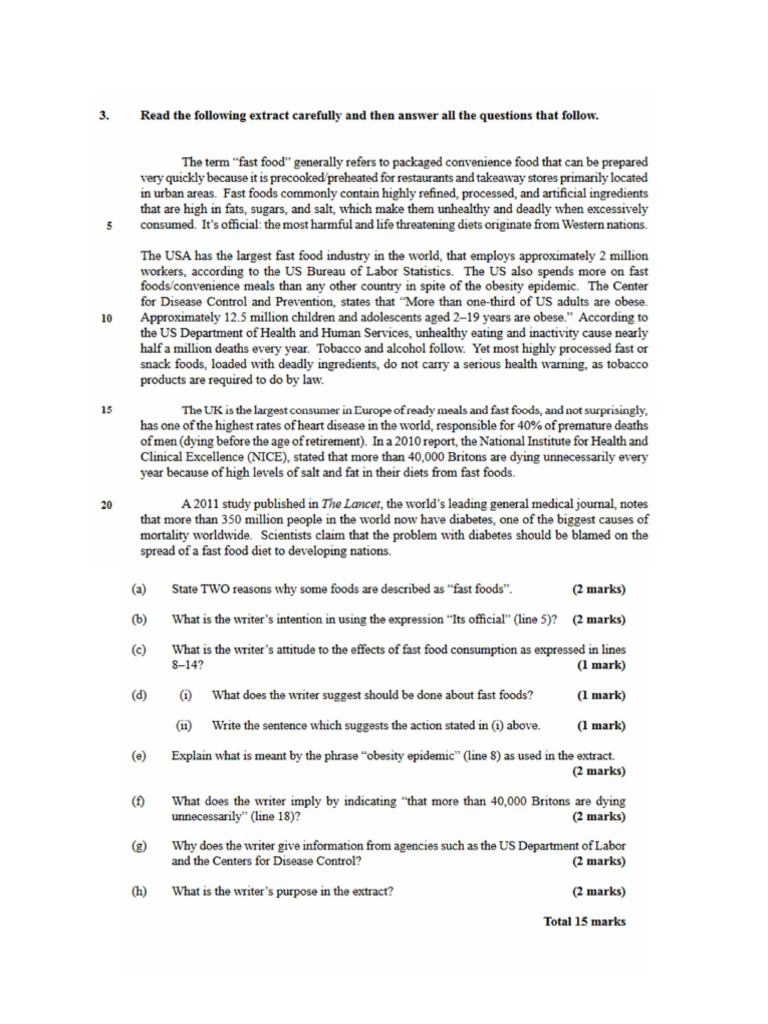 9.11 Eng A class Comprehension | PDF