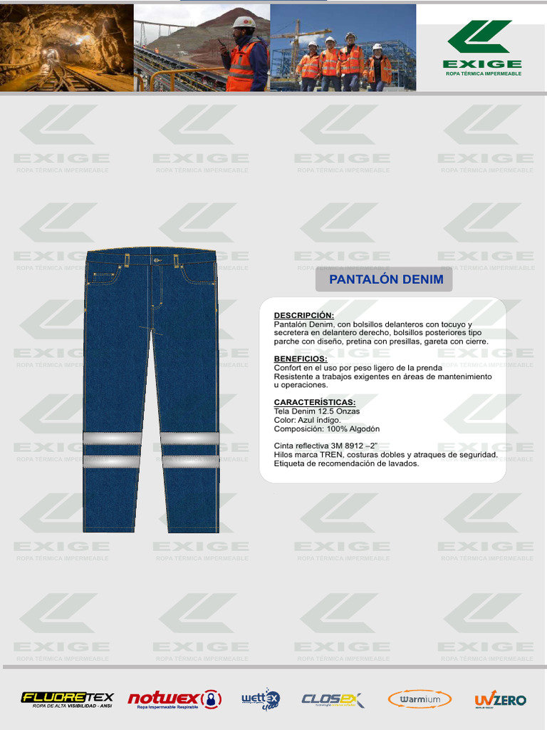 FICHA TECNICAS - Compressed | PDF | Ropa