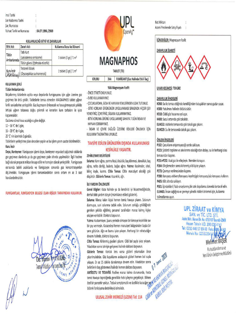 Magnaphos Tablet Etiket - C | PDF