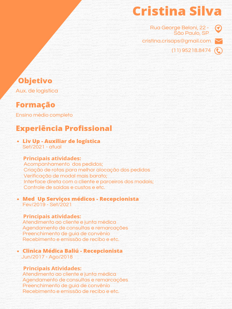 Cristina Silva - CV | PDF