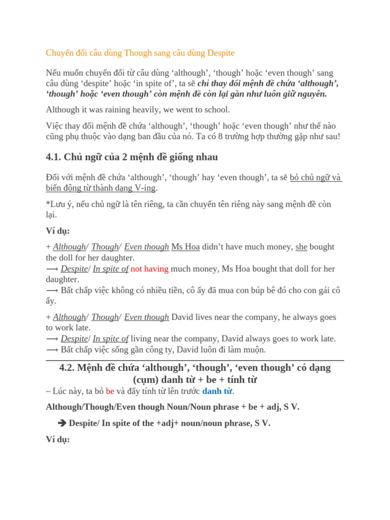 Although Sang Despite | PDF