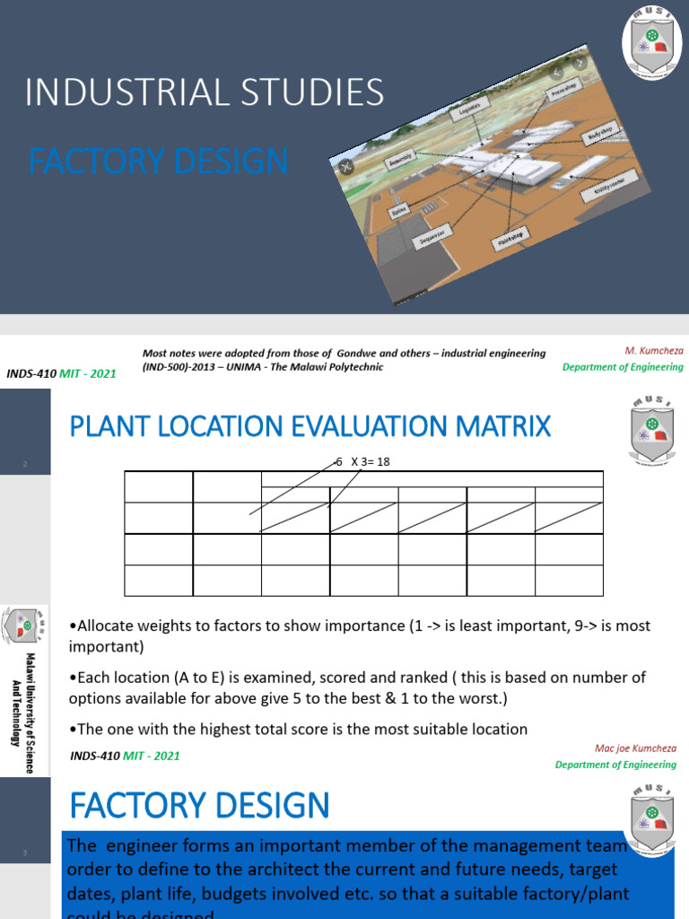Industrial Studies - Lecture 4 Plant Design | PDF | Ventilation ...
