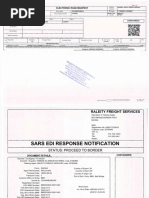 Customs Road Manifest Form No. 1 | PDF