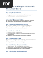 NCERT-Based NEET Biology Notes | PDF | Biology | Cell (Biology)