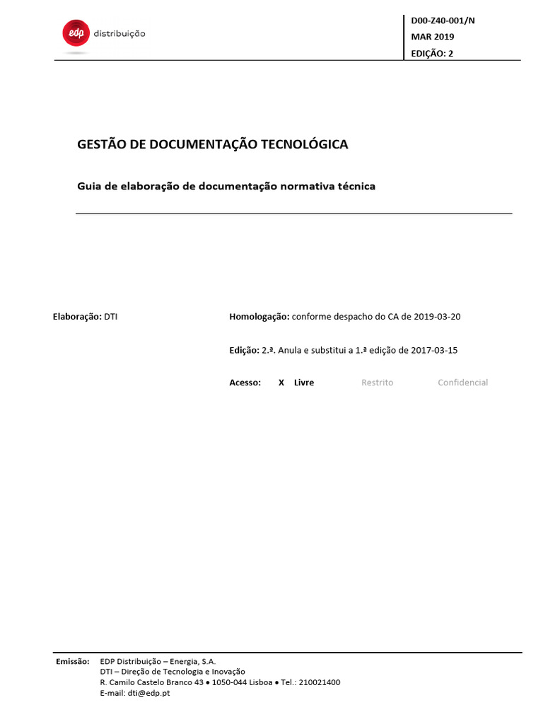 Guia de Documentação Normativa Técnica | PDF | Logística | Inovação
