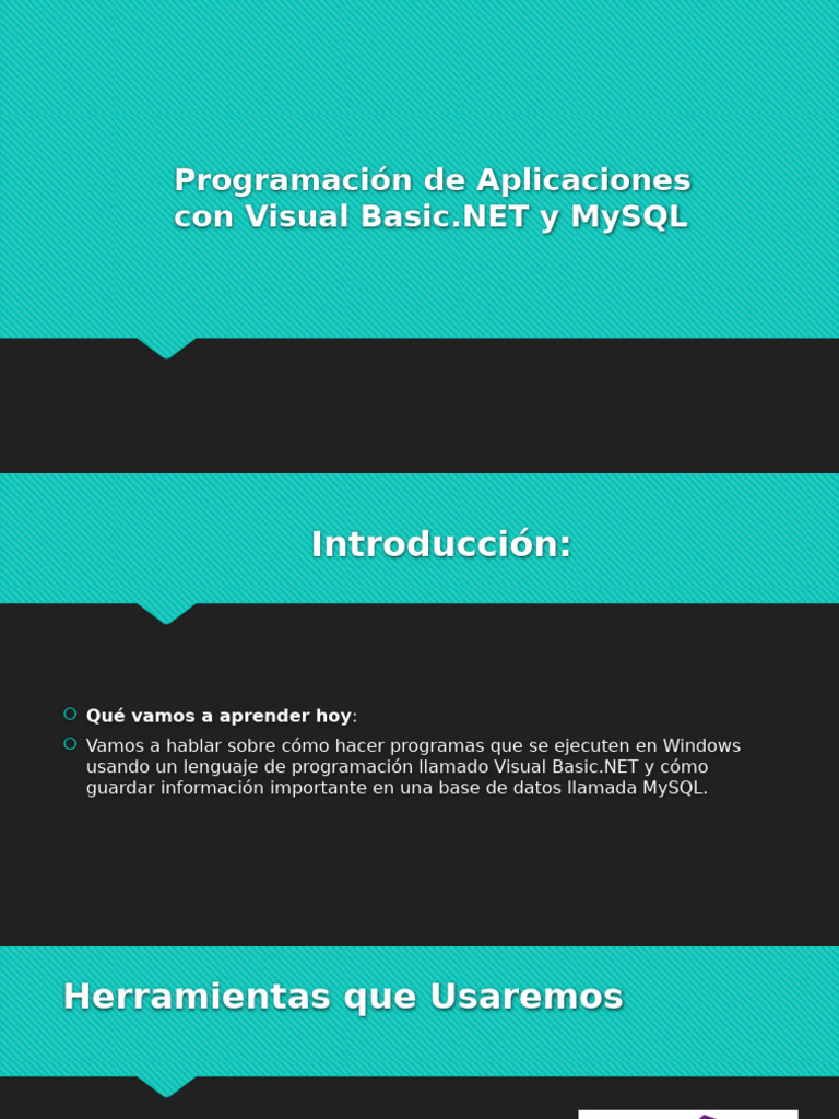 Programación de Aplicaciones Con Visual Basic Conexion | PDF | Mi sql | Bases de datos
