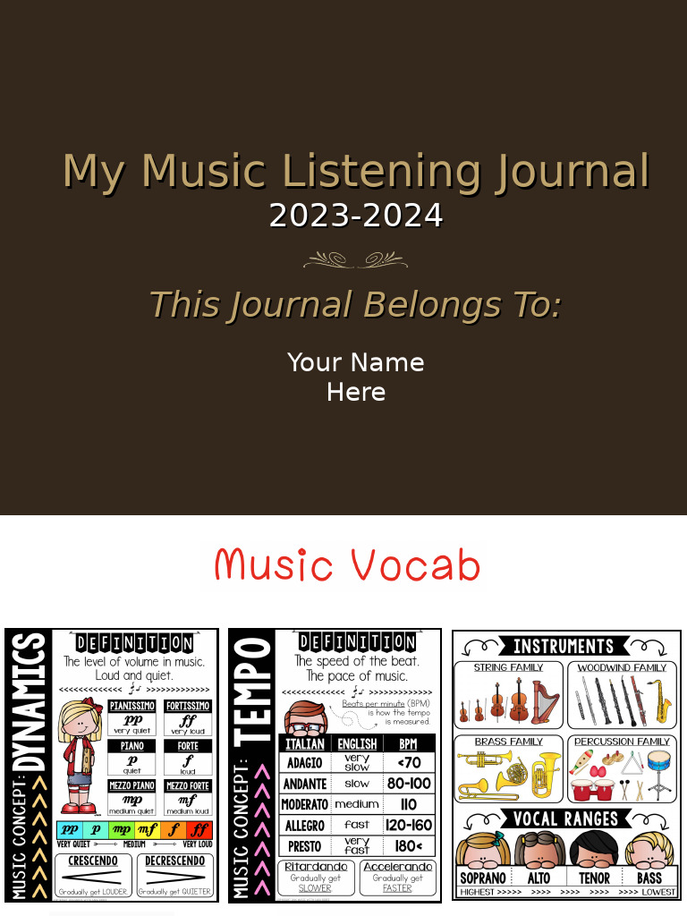 Music Listening Journal 23-24 | PDF | Columbia Records