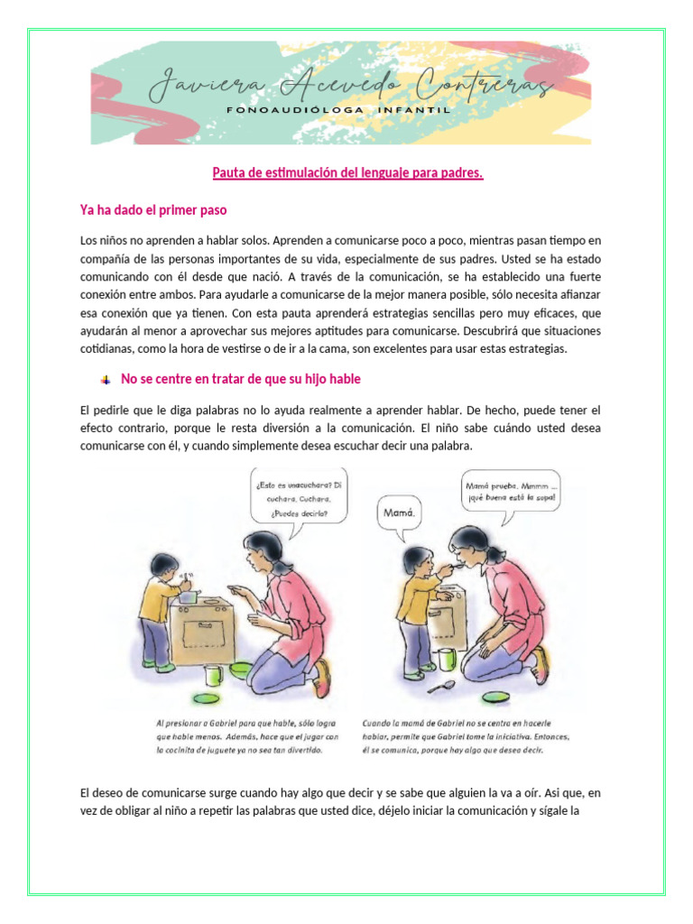Estrategias para Estimular el Lenguaje Infantil | PDF | Comunicación