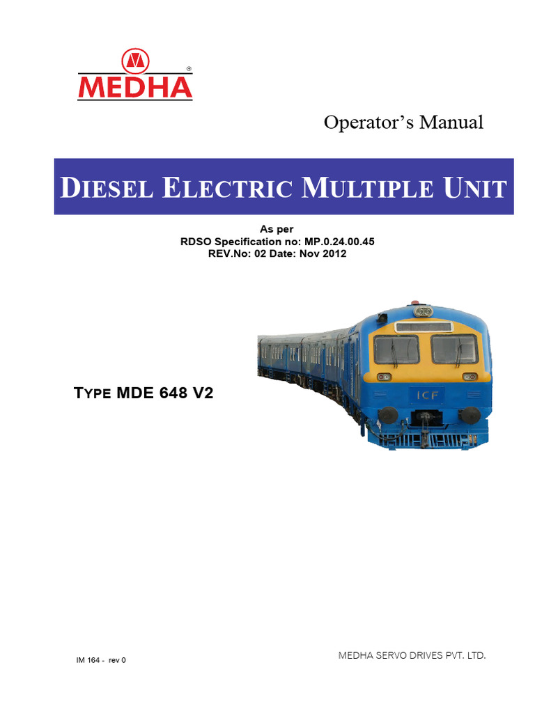 MDE 648 Operating Manual V-2 Rev 0 | PDF | Electric Motor | Power Inverter