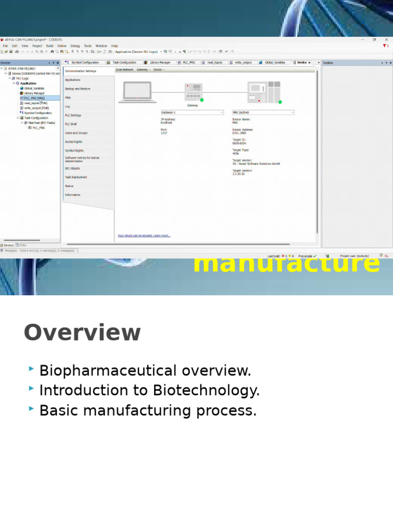 Biopharmaceutical Manufacturing Overview | PDF | Biopharmaceutical ...