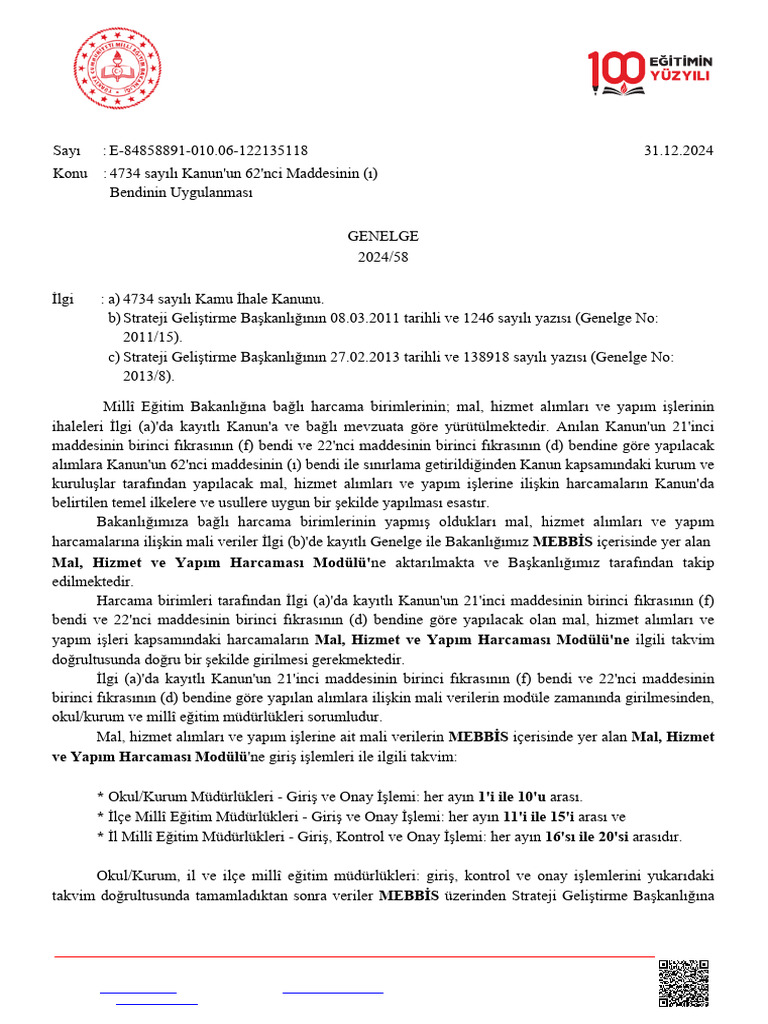 4734 Sayılı Kanun | PDF