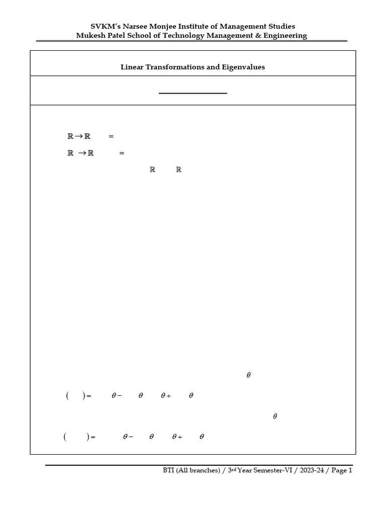 Unit 2-Doc2 - Classwork Problems | PDF | Eigenvalues And Eigenvectors | Matrix (Mathematics)