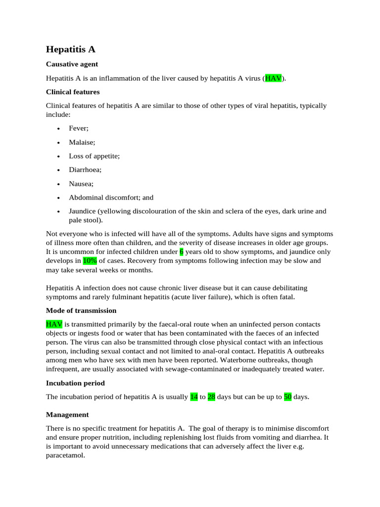 Hepatitis A: Causes, Symptoms, and Prevention | PDF | Hepatitis | Hand ...